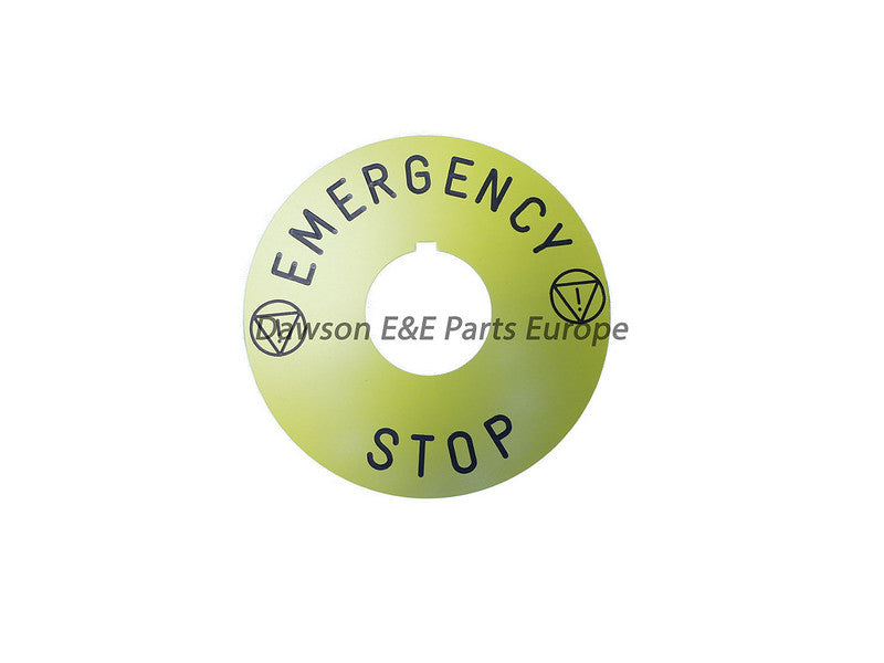 Emergency stop Button Surround | Dawson E&E Parts (Europe) Limited